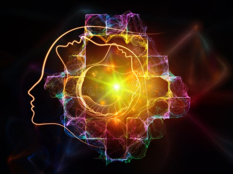 Trails of Future Minds stock illustration. Illustration of ...