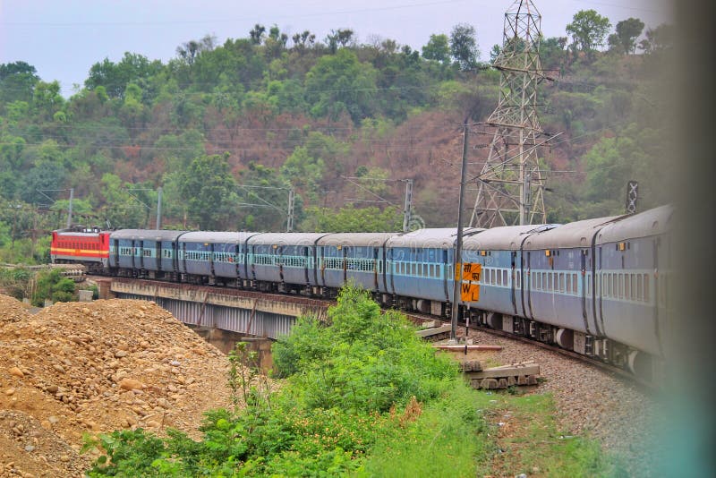 Train â€” Sharp Trun of Indian Railway Train Editorial Stock Image ...