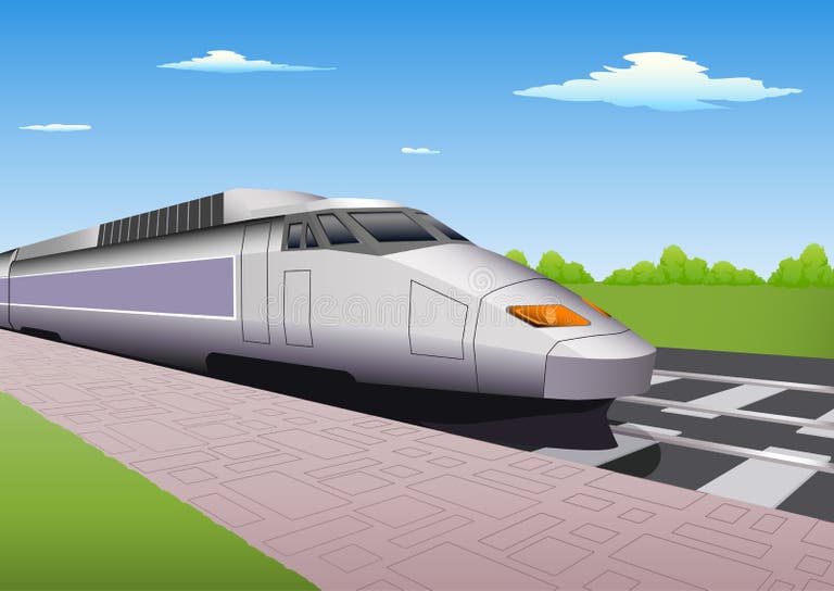 Cartoon Bullet Train Stock Illustrations – 291 Cartoon Bullet Train ...