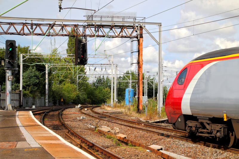 Train pulling into station stock photo. Image of subway - 900148