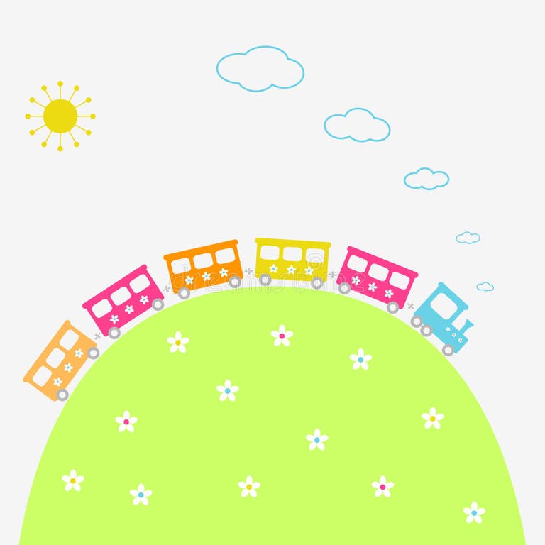 Cartoon Trolley Train Stock Illustrations – 548 Cartoon Trolley Train ...