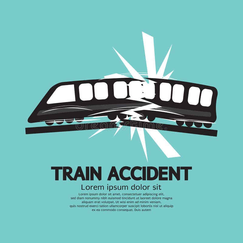 Train Accident stock vector. Illustration of sign, rail - 43787245