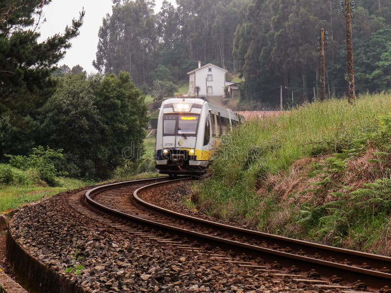 The train is approaching stock image. Image of viaduct - 117908447