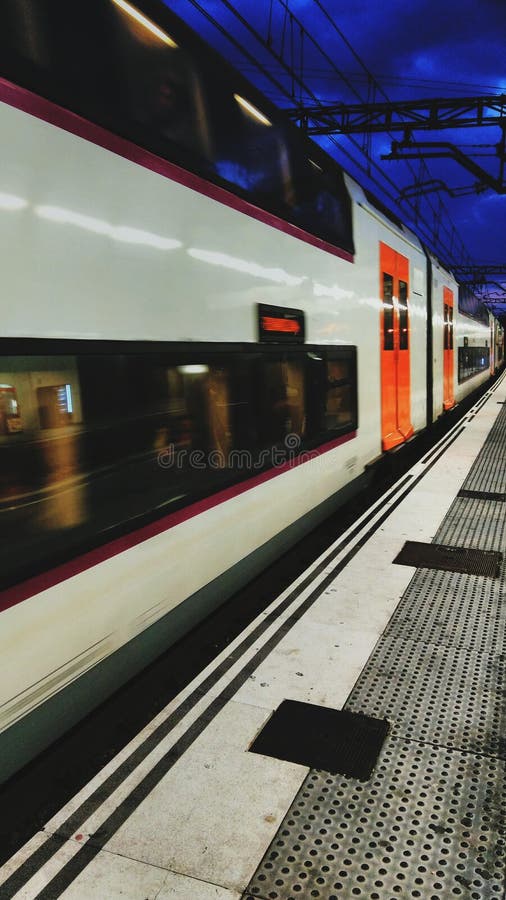 Train Arriving To the Station Stock Photo - Image of arriving, train ...