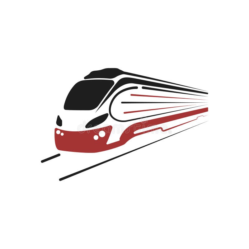 Express Train Vector. Train with Arrows Vector. Railroad Vector Icon ...