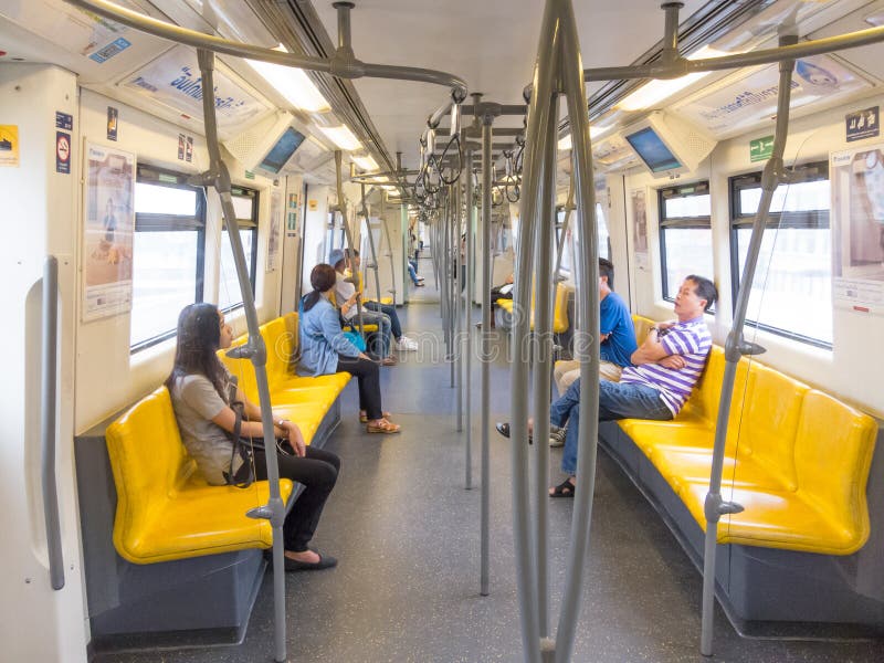On the Train BANGKOK,THAILAND-17 AUGUST 2018: Inside the Train Room of ...