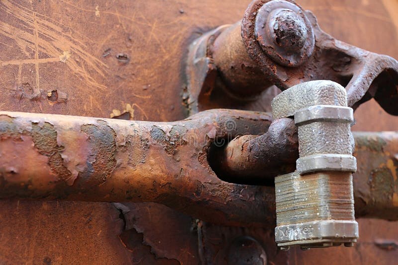 Train Boxcar Latch and Lock Stock Photo - Image of protection, locking ...