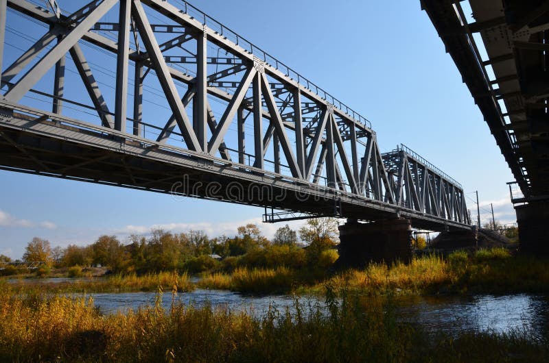 A train bridge from bottom stock image. Image of base - 127661135