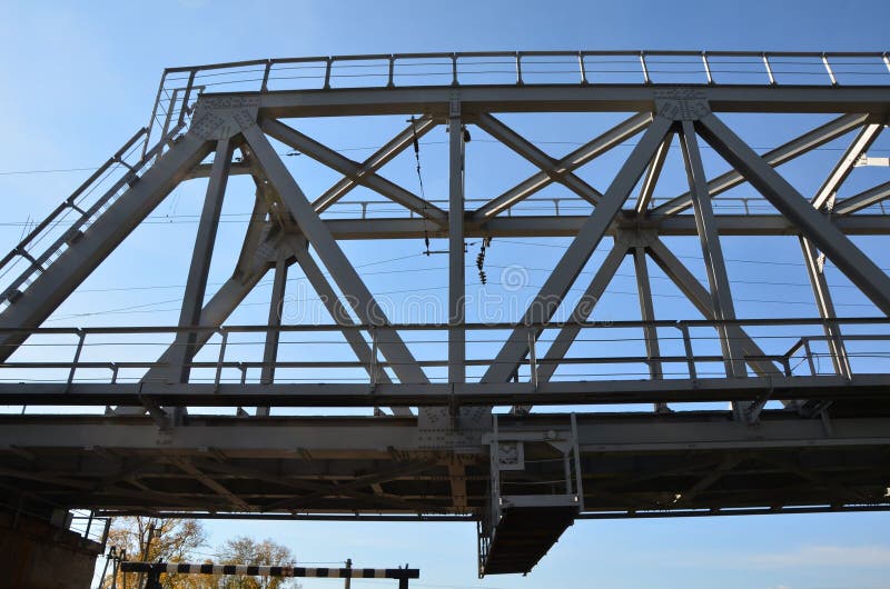 Train bridge construction stock photo. Image of grid - 127977138