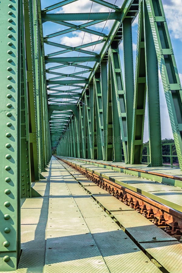 Train bridge. stock photo. Image of passenger, rail, perspective - 32664802