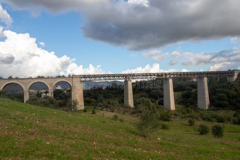 Train Bridge at Oued Zitoun, Ghezala Bizerte Tunisia Stock Image ...