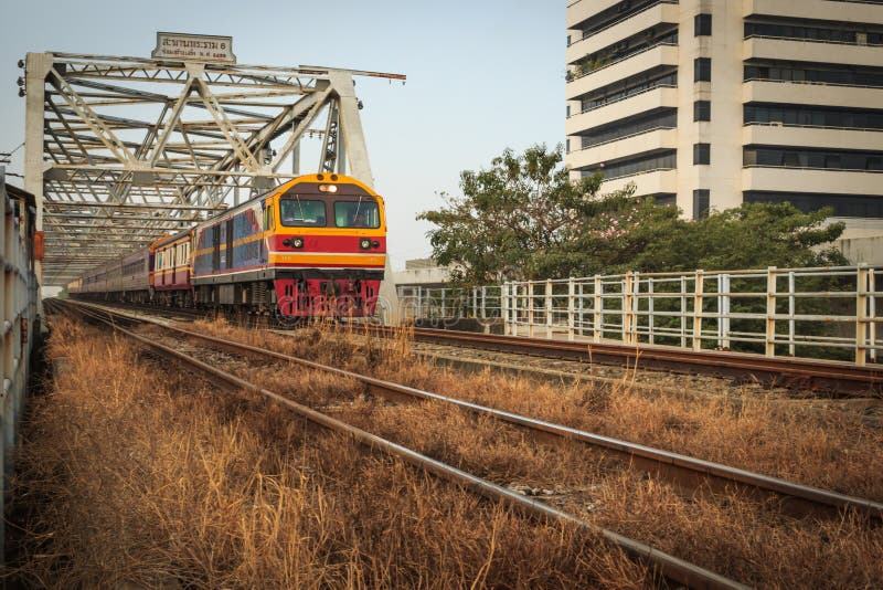 Train and bridge stock image. Image of engine, frame - 38872419