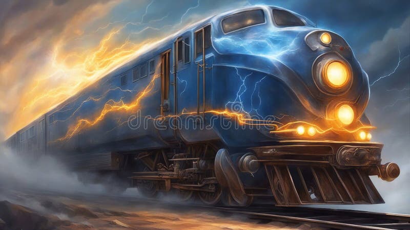 Train on the Bridge a Train that Runs on the Power of a Lightning ...