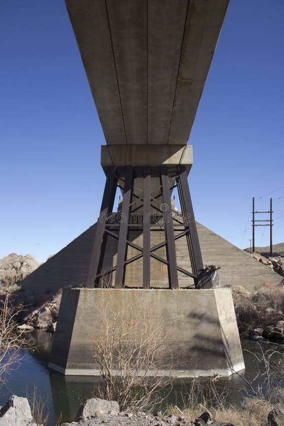 Train Bridge in Western Nevada Stock Image - Image of nevada, railroad ...