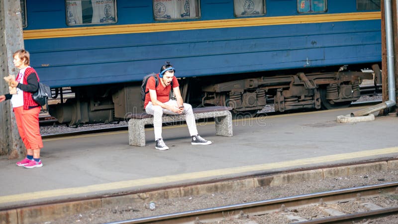 Train at Bucharest North Railway Station (Gara De Nord Bucuresti ...