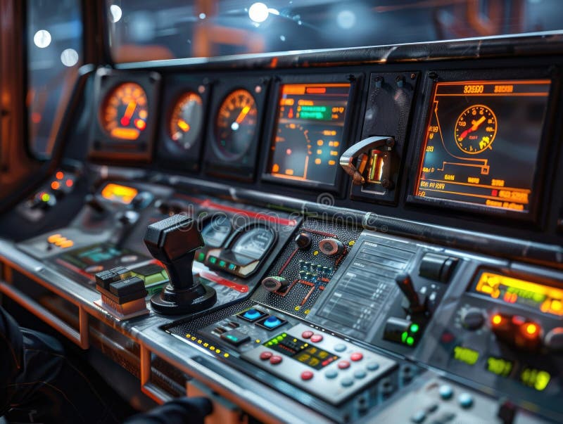 Train Car Control Panel stock photo. Image of control - 374811978
