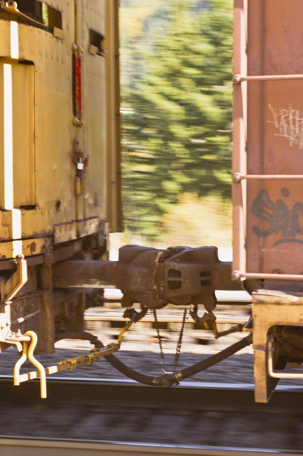 Train car coupling stock photo. Image of rail, train - 66594688