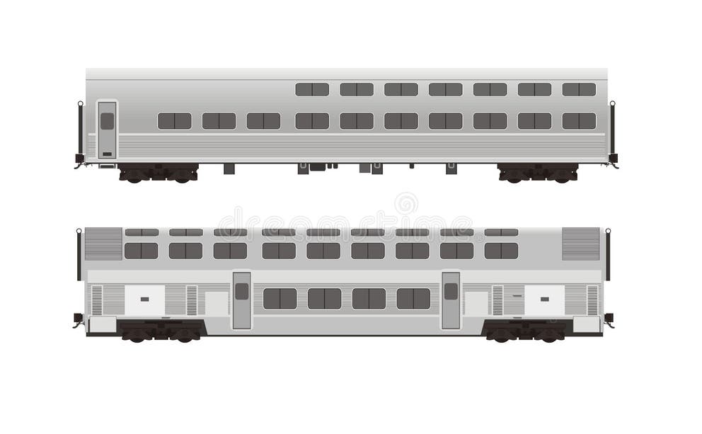 Train car illustration stock vector. Illustration of double - 58830964