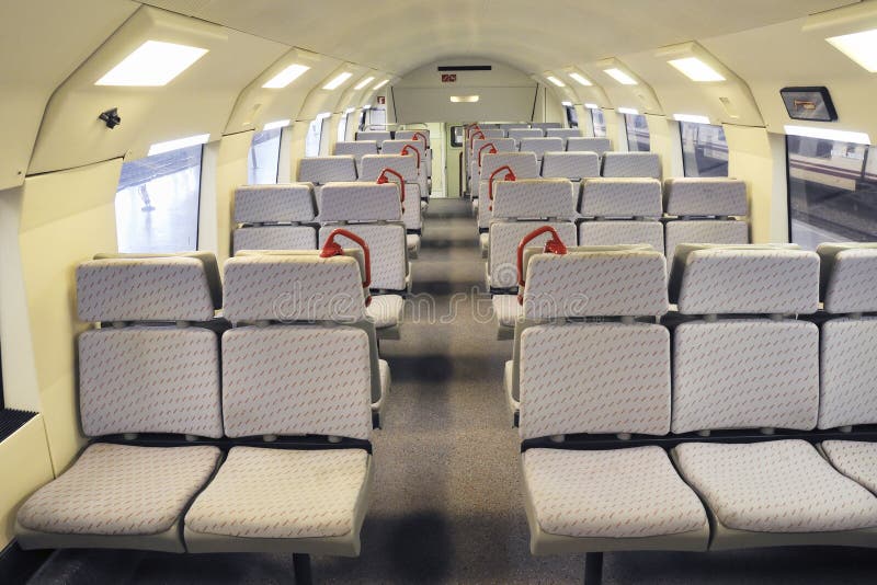 Train car interior stock image. Image of modern, seat - 20786837