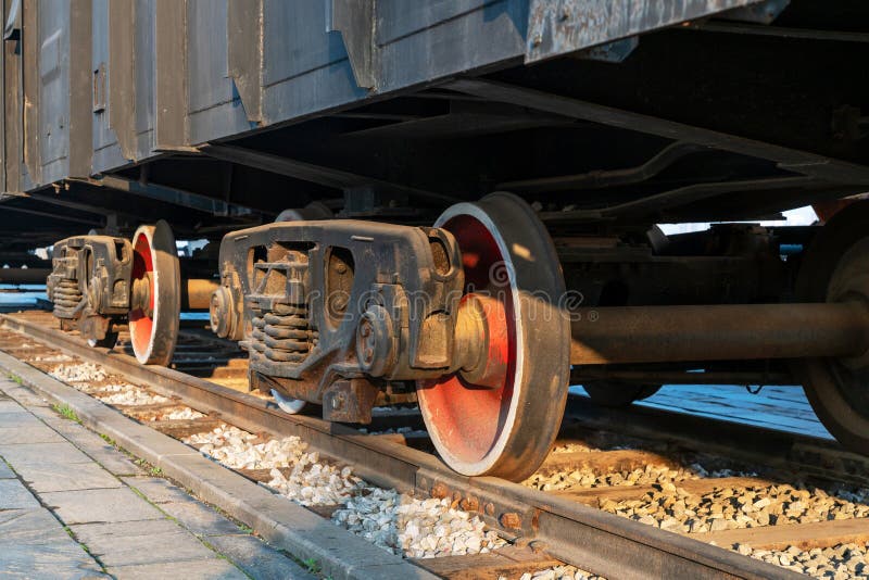 Train Car Undercarriage, Passenger Train Stock Photo - Image of ...