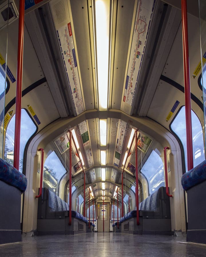 Train Carriage on the Central Line Editorial Stock Image - Image of ...