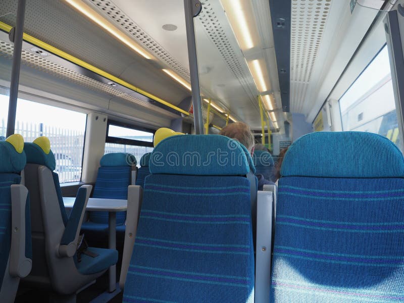 Train carriage interior stock photo. Image of transportation - 287460894