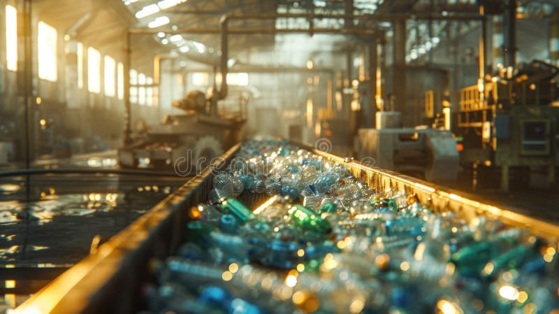 A Train is Carrying a Large Amount of Plastic Bottles Stock Photo ...