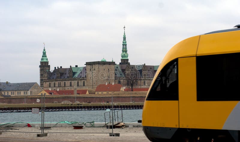 Train and castle stock photo. Image of landmark, architecture - 18488270