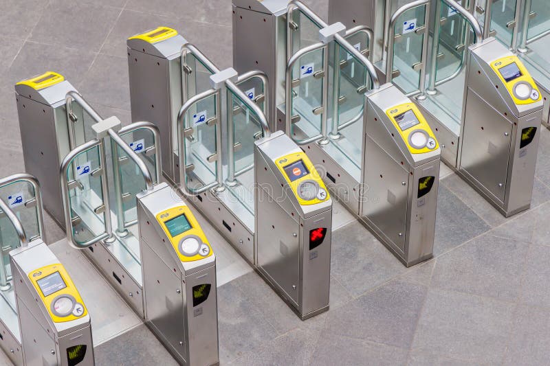 Train Check in and Check Out Gate Inside the Central Railway Station in ...