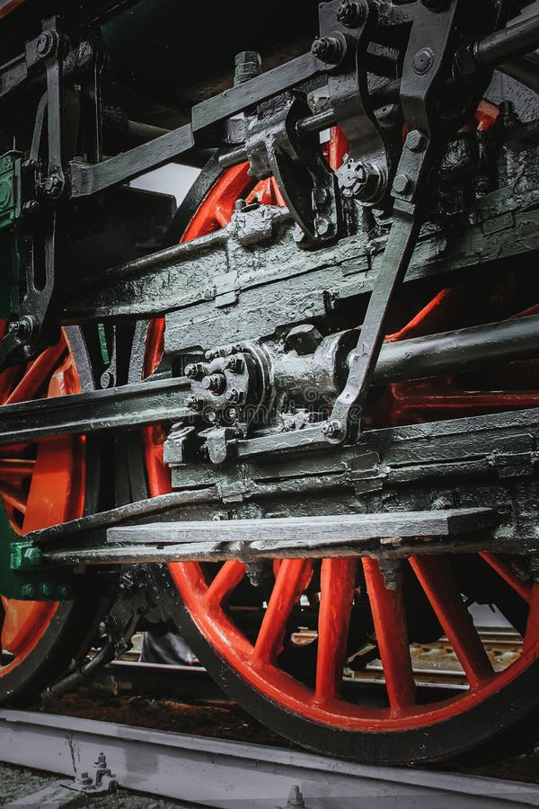 Train Close Up. Wheels of the Train Stock Image - Image of locomotive ...