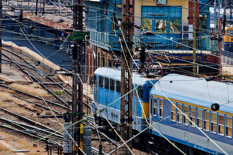 Train closeup at station stock photo. Image of track - 30190908