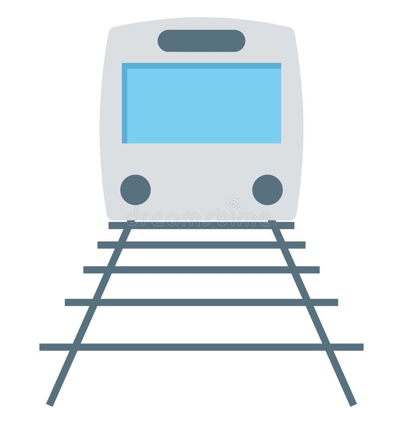 Train Color Illustration Vector Icon Stock Vector - Illustration of ...