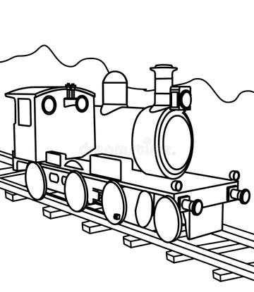 Train Colouring Stock Illustrations – 434 Train Colouring Stock ...
