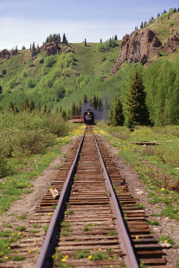Train coming down stock photo. Image of track, railway - 23162172