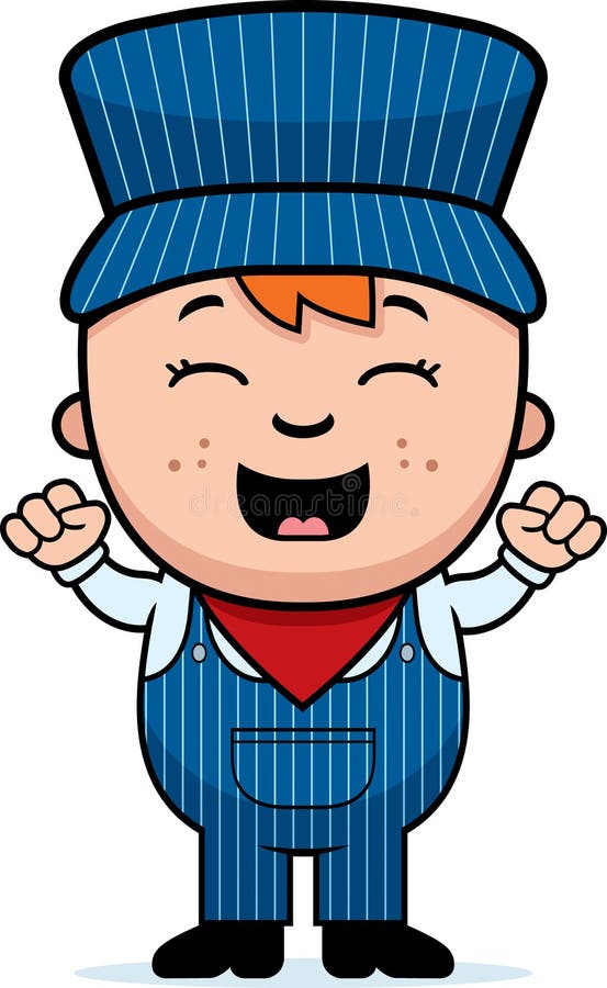 Railroad Conductor Cartoon Stock Illustrations – 263 Railroad Conductor ...