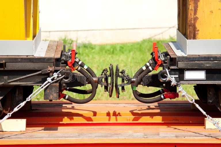 Train connection stock image. Image of railing, transportation - 15982407