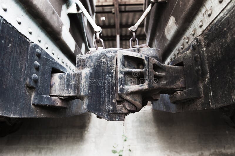 Train Coupler stock image. Image of transportation, railroad - 8208311