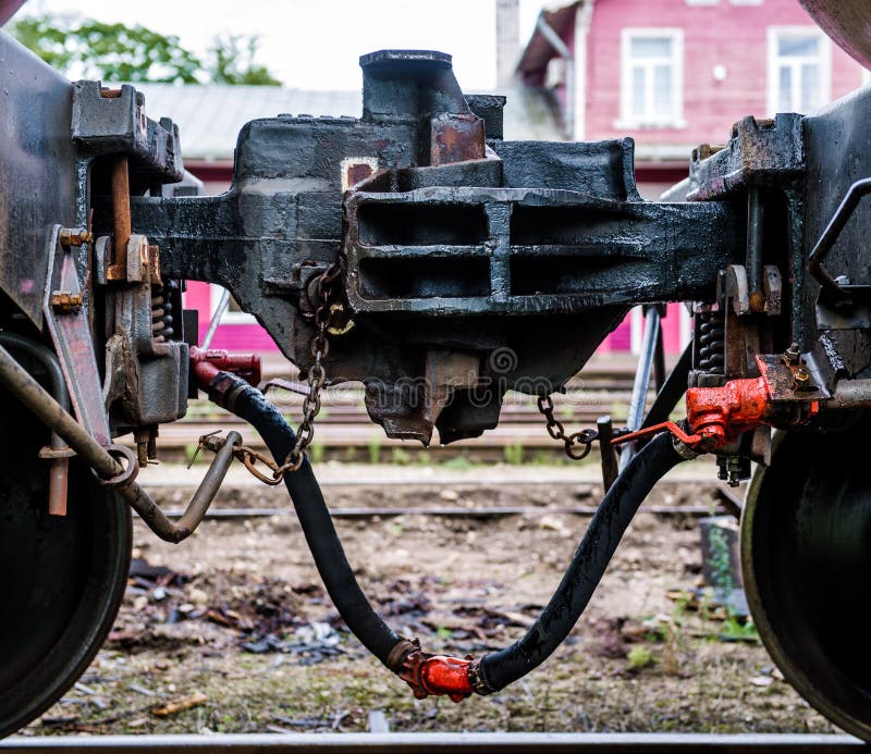 Train Coupler stock image. Image of transportation, railroad - 8208311
