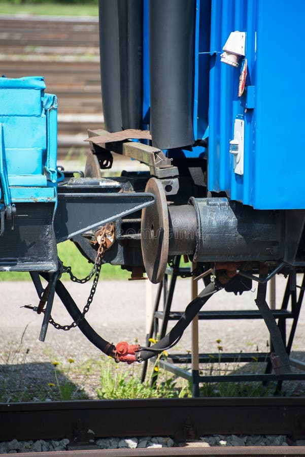 Train coupler close-up stock photo. Image of coupler - 43736624