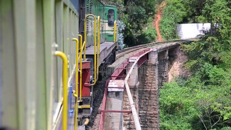 Railway Bridge Over a Small River in the Forest Stock Footage - Video ...