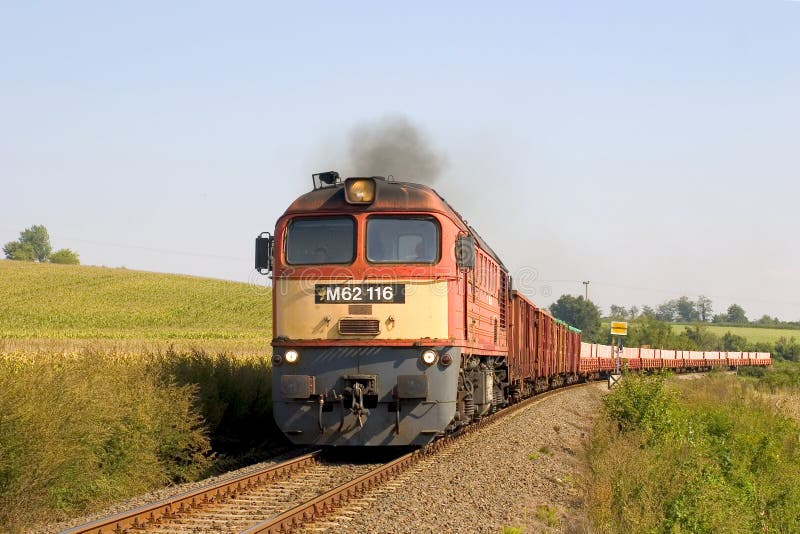 Rail De Remblai De Chemin De Fer De Mouvement De Tache Floue De Train ...