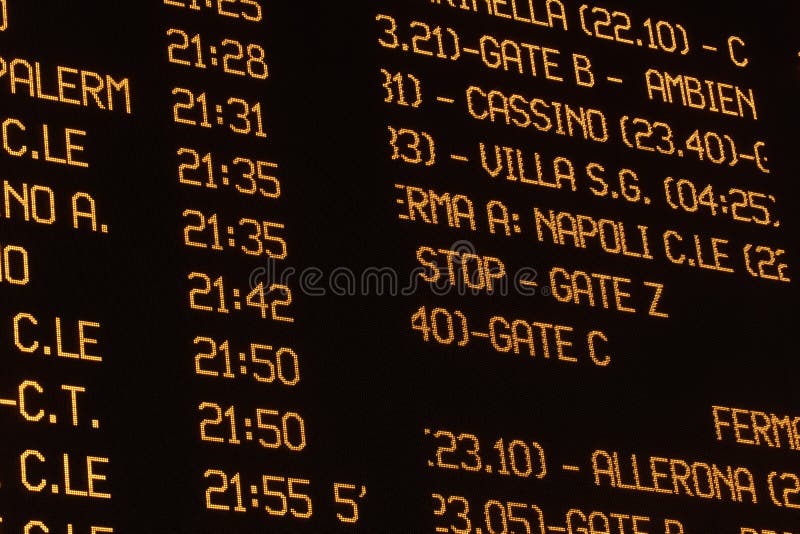 Train departures timetable stock photo. Image of railway - 148645372