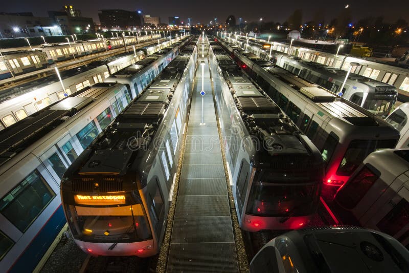 Train Depot stock photo. Image of roads, perspective - 19105386