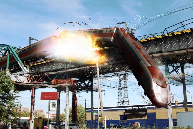 Train disaster stock illustration. Illustration of ambulance - 17219812