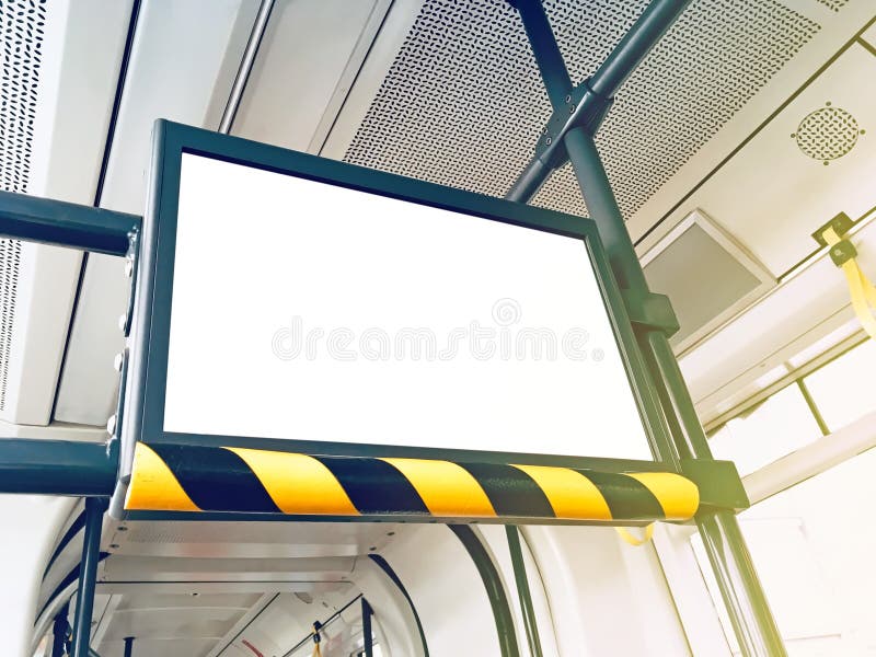Train display mock-up stock image. Image of screen, sign - 113458901
