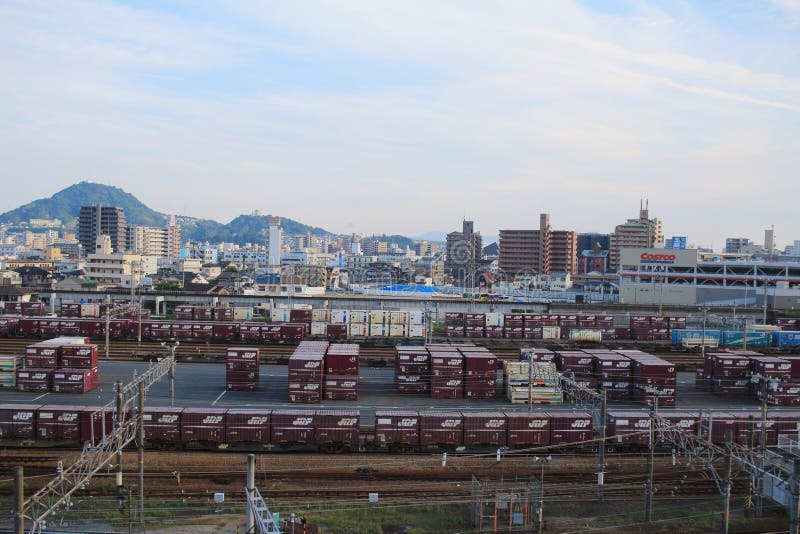 The Train Dock at Hiroshima Japan Editorial Photography - Image of ...