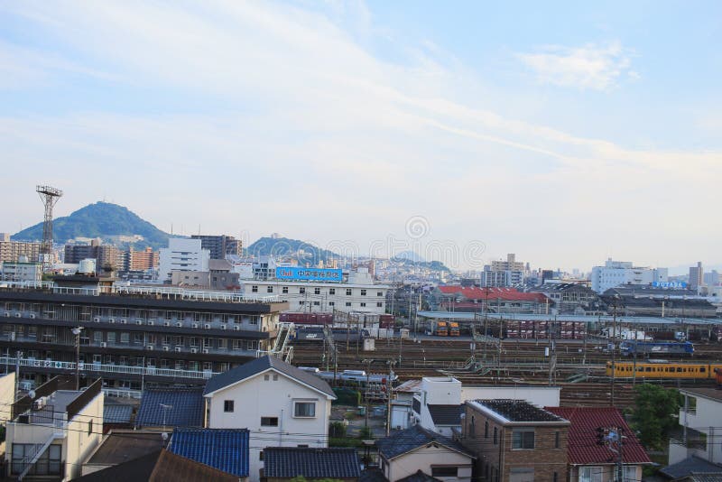 The Train Dock at HIROSHIMA, Editorial Photography - Image of station ...