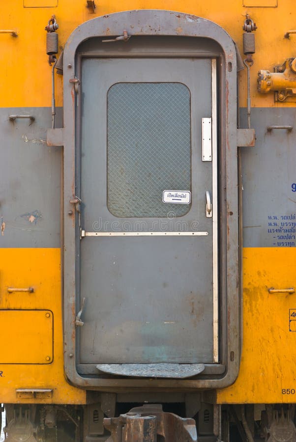 Train door. stock image. Image of design, asian, evening - 25525237