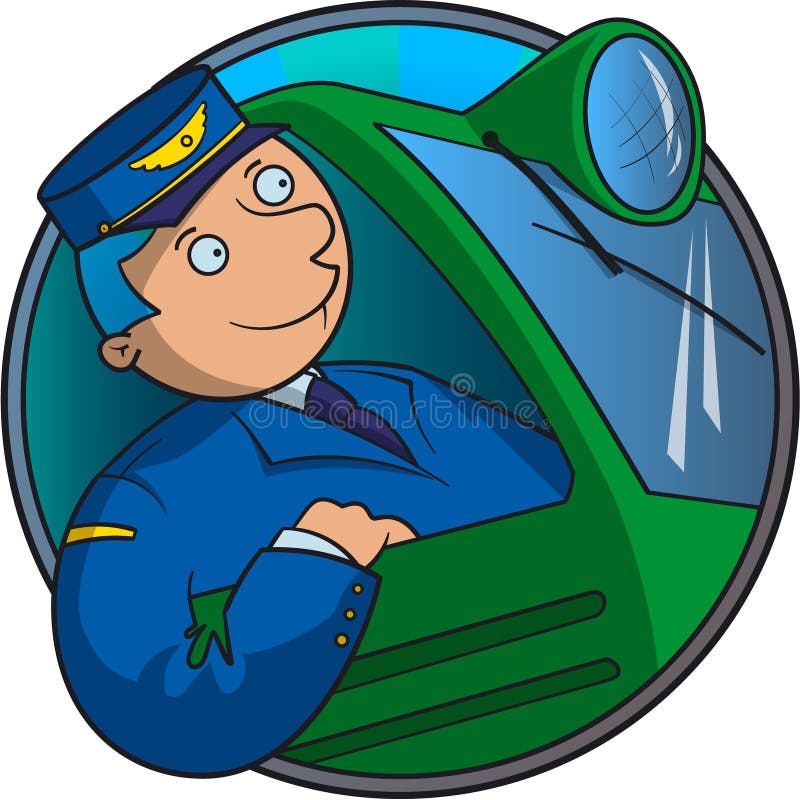 Train driver stock vector. Illustration of train, cartoon - 54045778