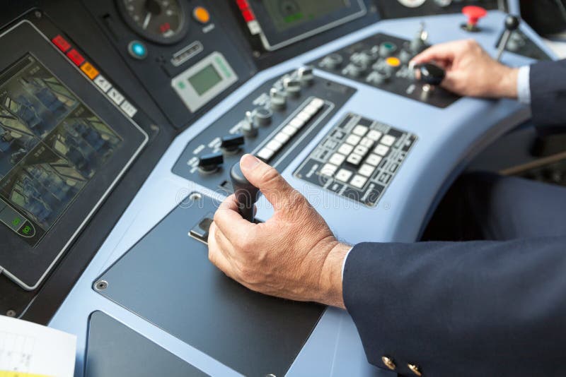 Train driver stock photo. Image of push, interior, control - 74565528